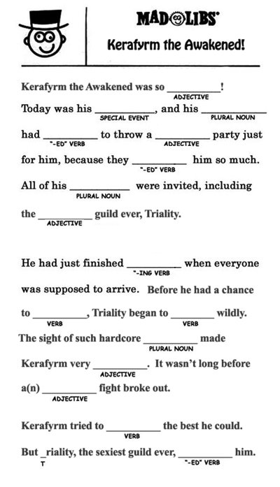 Mad Libs